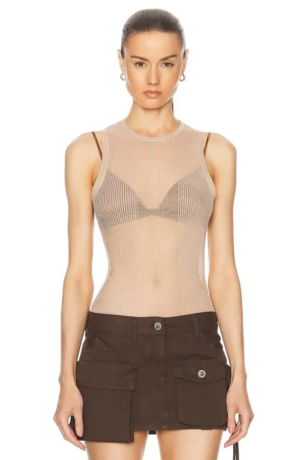 SEROYA Jori Rib Knit Tank Top