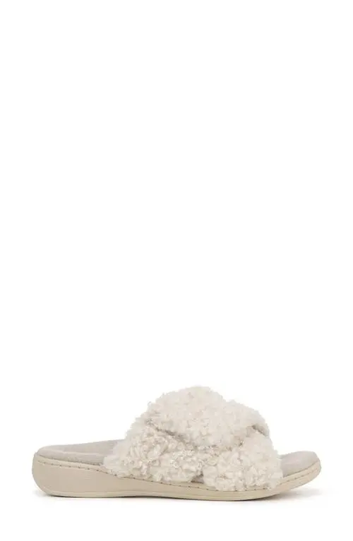 Vionic Relax Ii Plush Slide Sandal - Cream