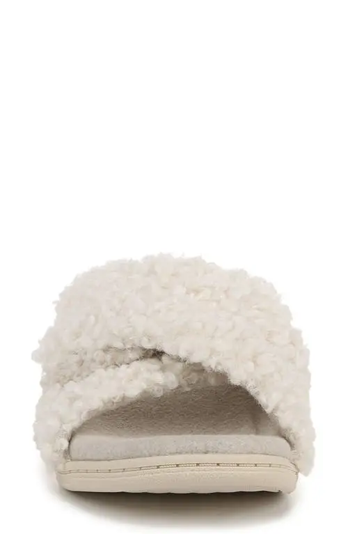Vionic Relax Ii Plush Slide Sandal - Cream
