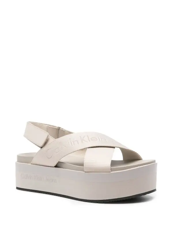 Calvin Klein 55mm Flatform Slingback Sandals