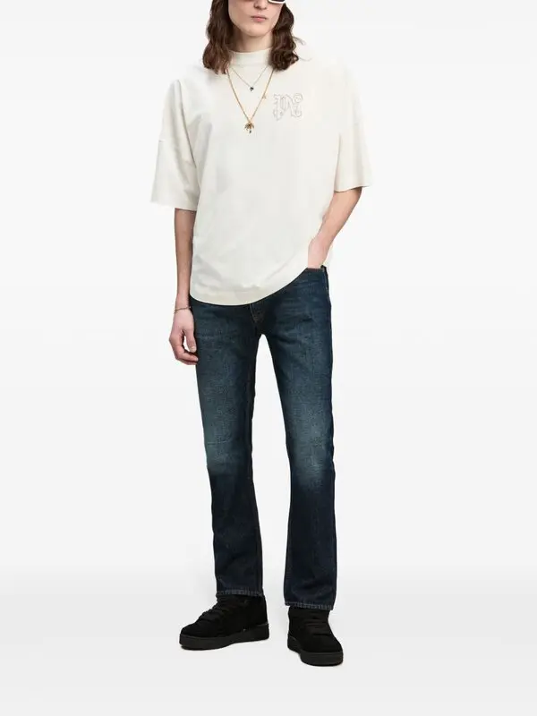 Palm Angels Pa Monogram-embroidered T-shirt