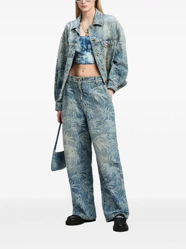 Palm Angels Palm Tree Denim Jacket