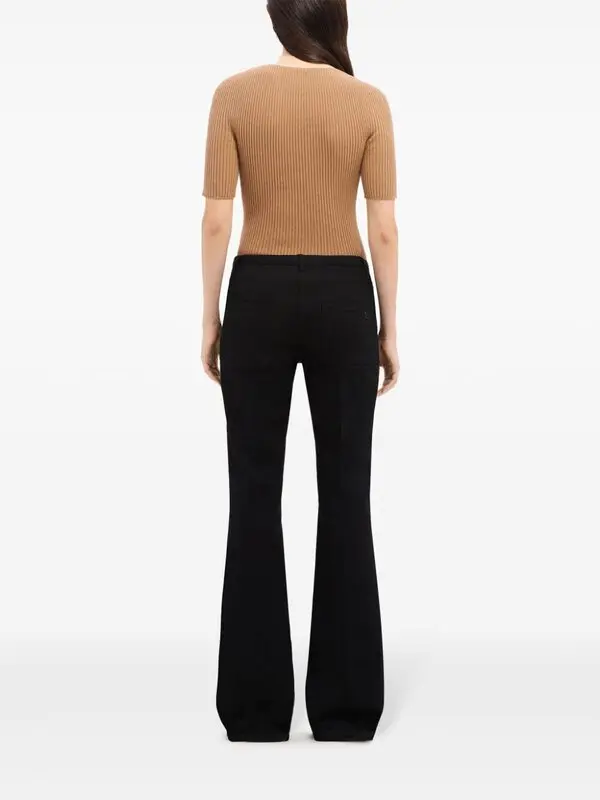 COURREGES Solar Ribbed Knit Sweater - Brown