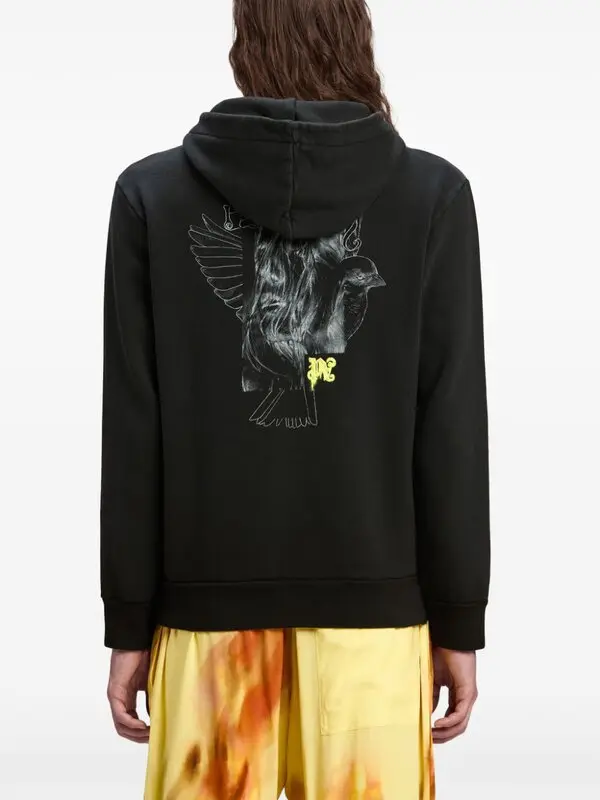 Palm Angels Thinking Pencil Cotton Hoodie