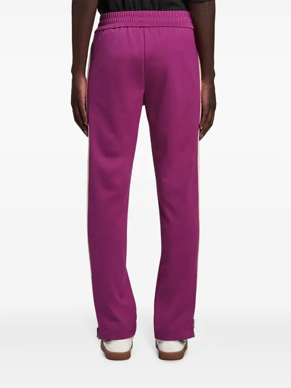Palm Angels Logo-embroidered Straight-leg Track Pants - Purple