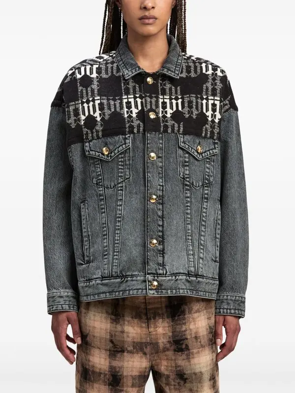 Palm Angels Monogram-jacquard Denim Jacket