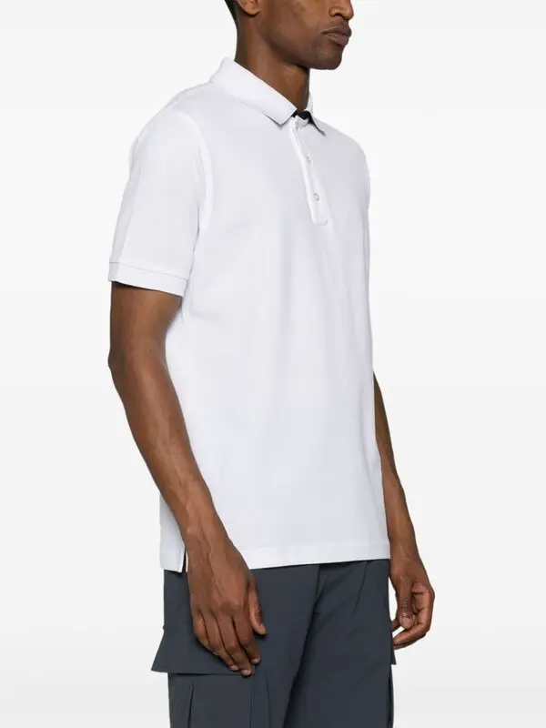 FAY Logo-embroidered Piqué Polo Shirt