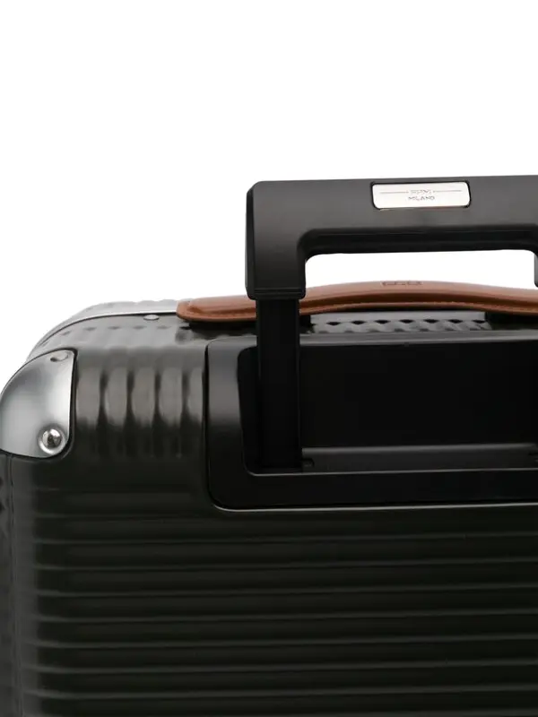 FPM MILANO Bank Light Spinner 55 Ribbed Suitcase - Green
