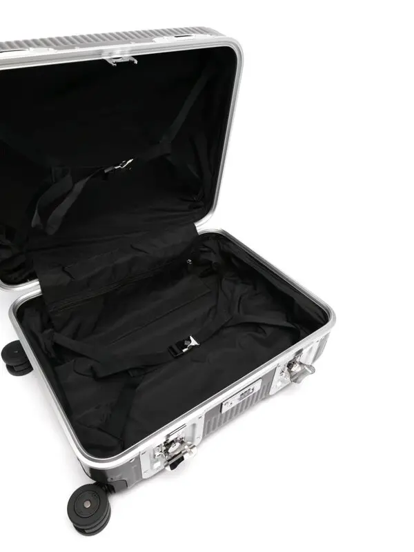 FPM MILANO Bank Light Spinner 55 Ribbed Suitcase - Green