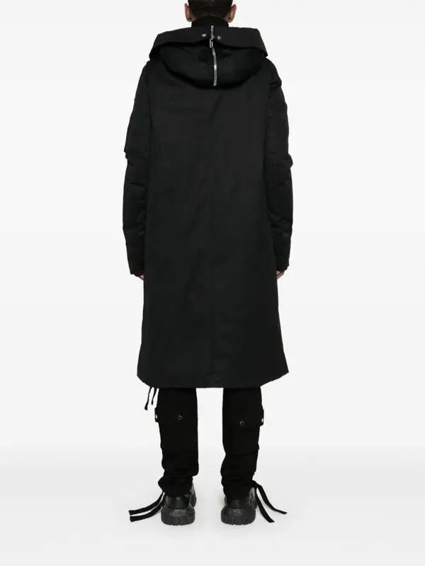Rick Owens Hooded Padded Coat - Black