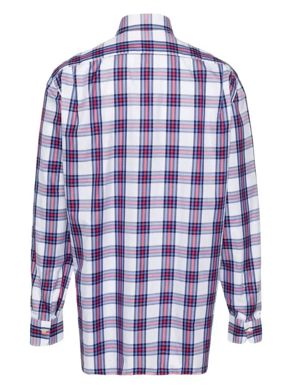 Kiton Checked Cotton Shirt - White