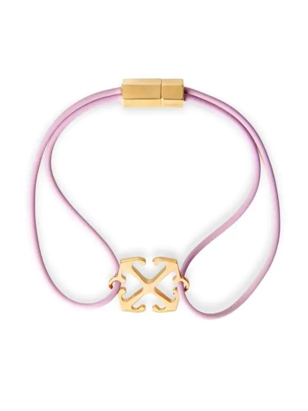 Off-White Arrow Cord Bracelet - Gold