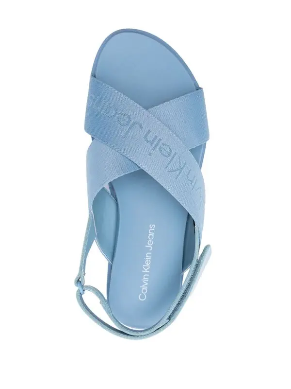 Calvin Klein 55mm Logo-jacquard Flatform Sandals