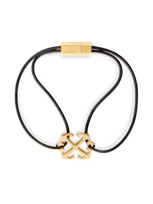 Off-White Arrow Cord Bracelet - Gold
