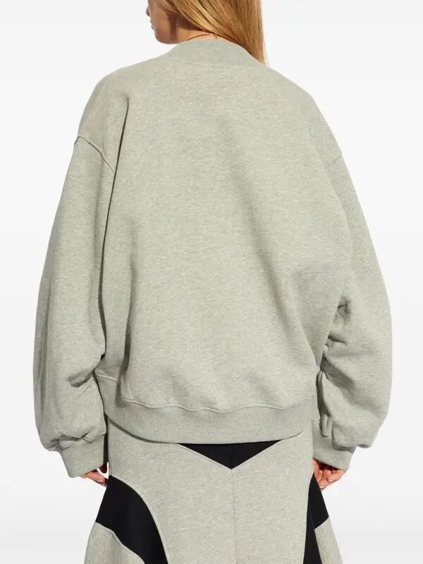 Attico Logo Cotton Sweatshirt - Grey