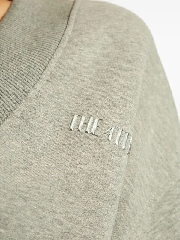 Attico Logo Cotton Sweatshirt - Grey