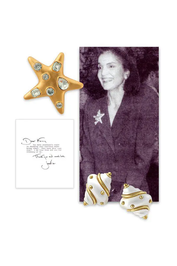KENNETH JAY LANE Jackie Kennedy Onassis Star Pin