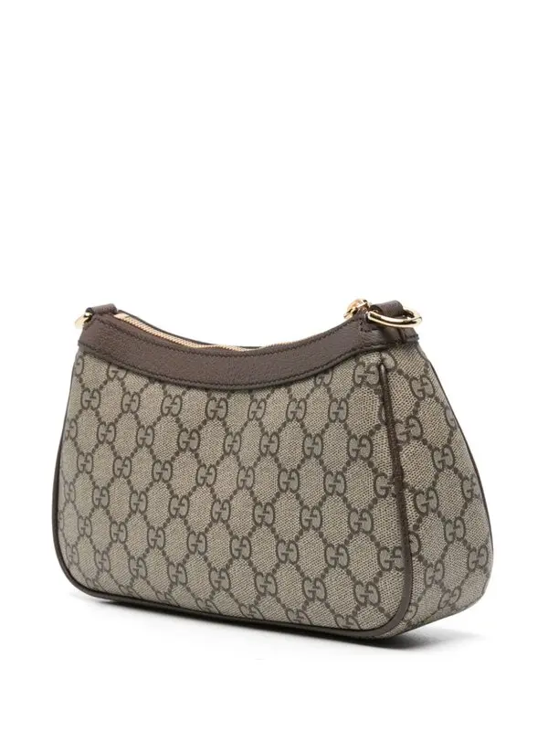 Gucci Neutral Small Ophidia Shoulder Bag