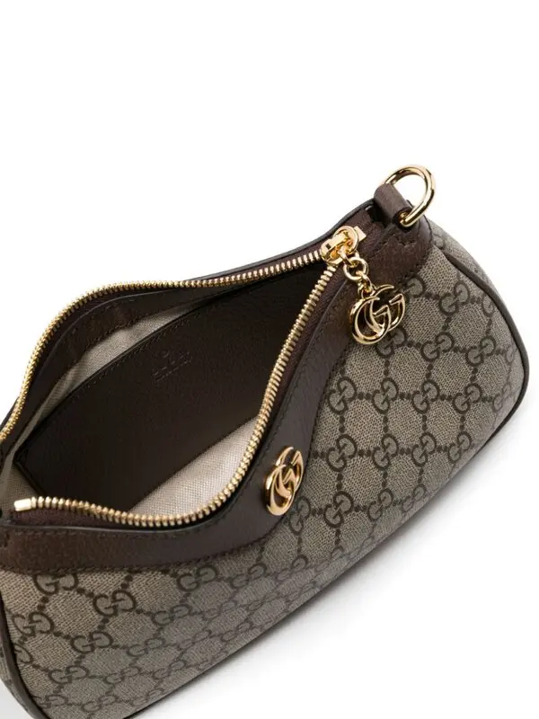 Gucci Neutral Small Ophidia Shoulder Bag