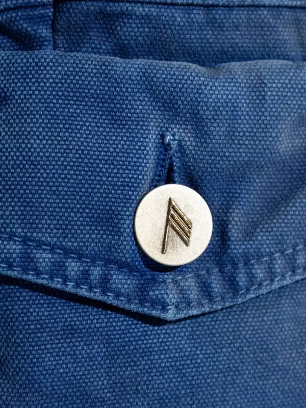 Attico Low-rise Cargo Jeans - Blue
