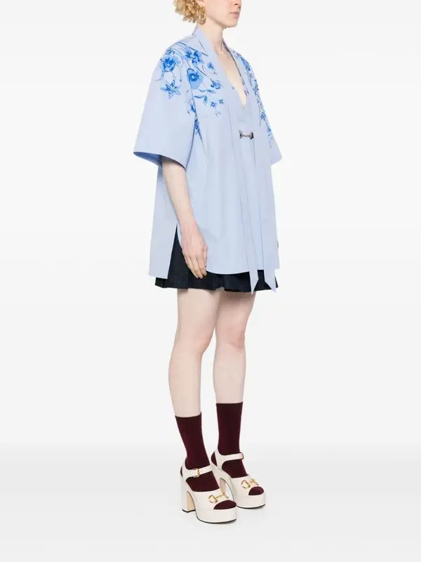 Gucci Horsebit-detail Poplin Dress