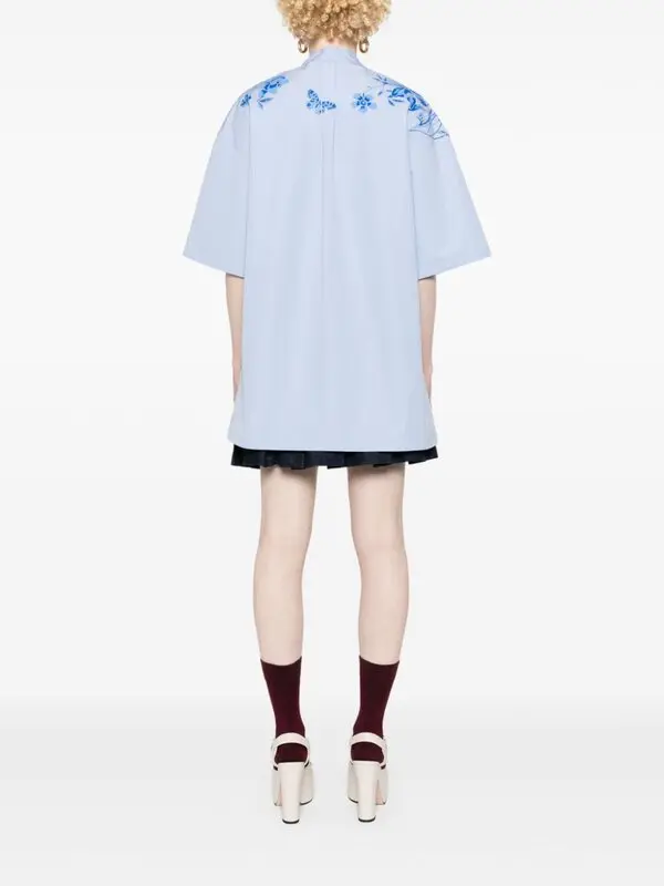 Gucci Horsebit-detail Poplin Dress