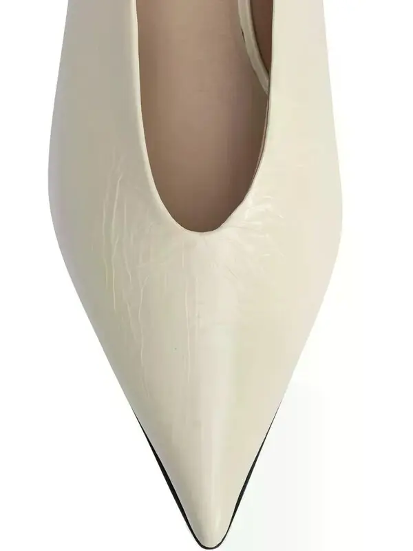 Le Monde Beryl Babouche Calf Leather Pumps - Neutrals