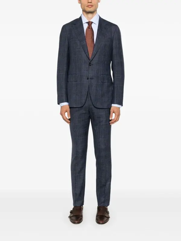 Canali Check-pattern Single-breasted Suit