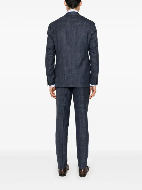 Canali Check-pattern Single-breasted Suit