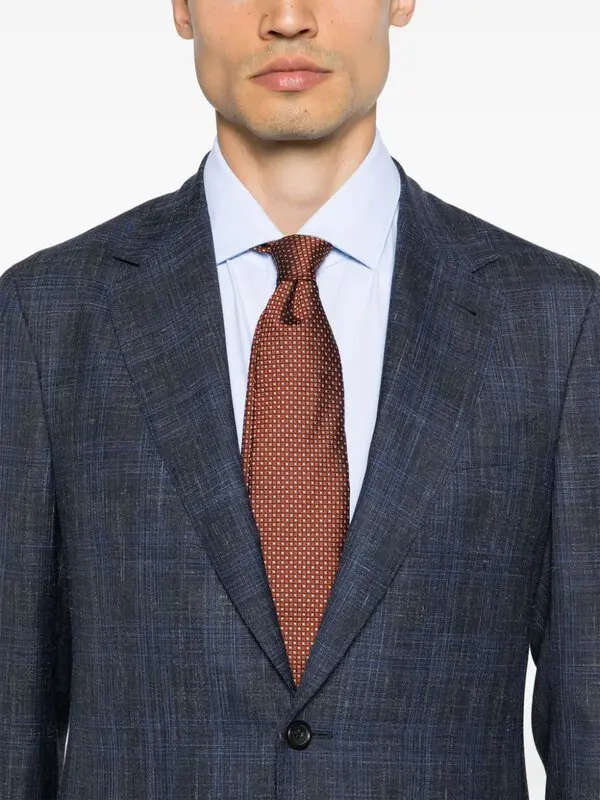 Canali Check-pattern Single-breasted Suit