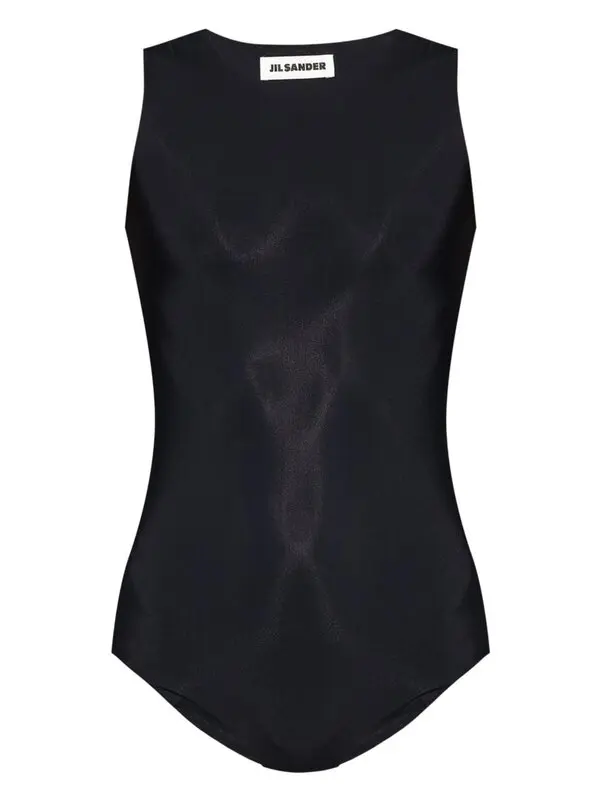 JIL SANDER Stretch-design Bodysuit - Black