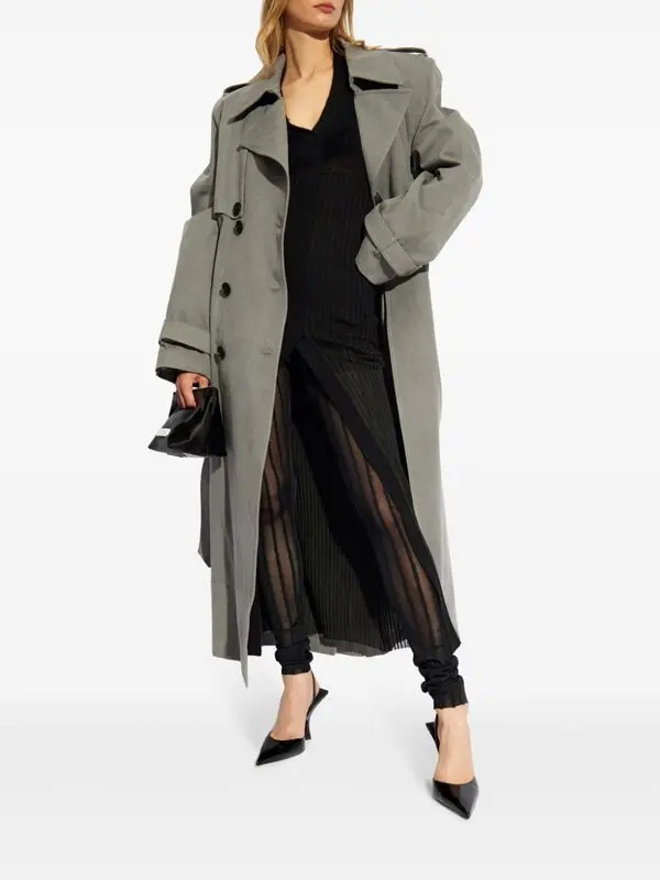 Attico Semi-sheer Striped Leggings