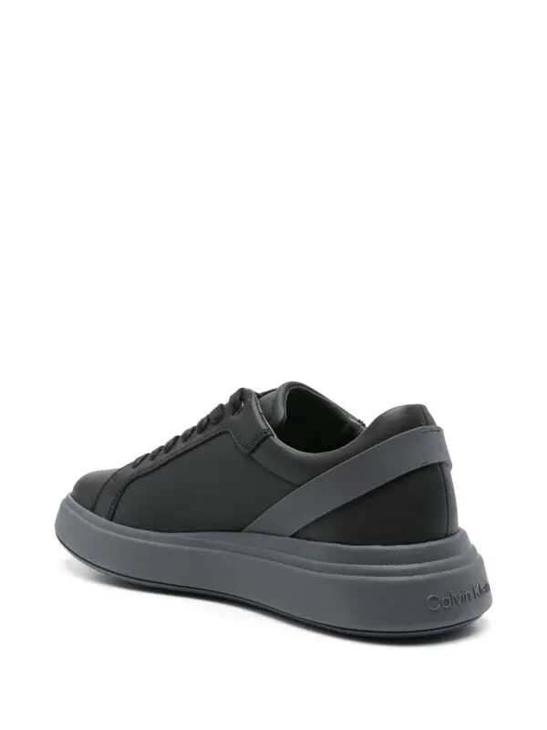 Calvin Klein Plaque Leather Sneakers