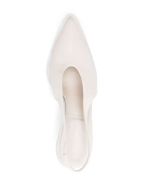 Calvin Klein 70mm Slingback Leather Pumps