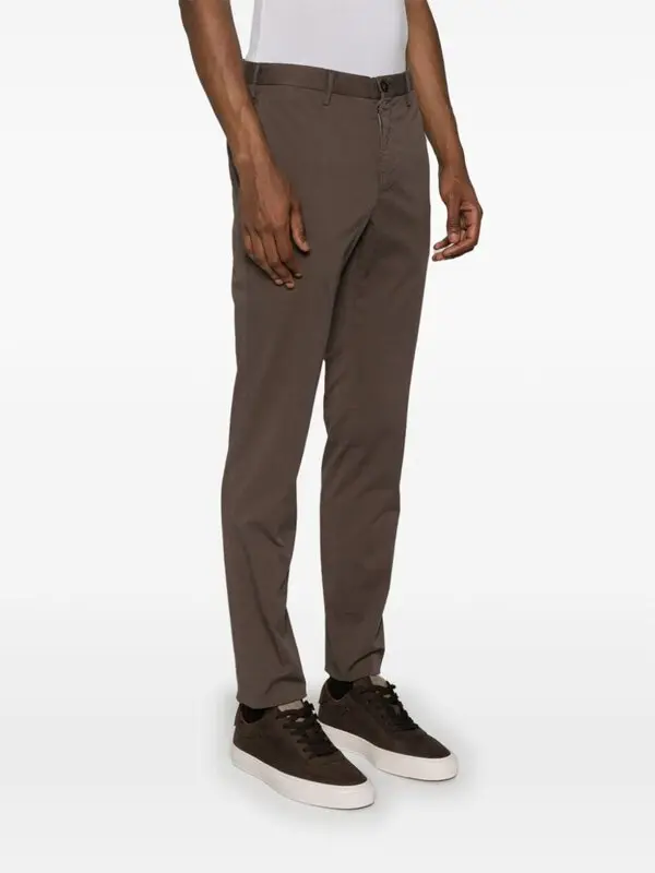 Incotex Mid-rise Slim Cut Chino Trousers - Brown