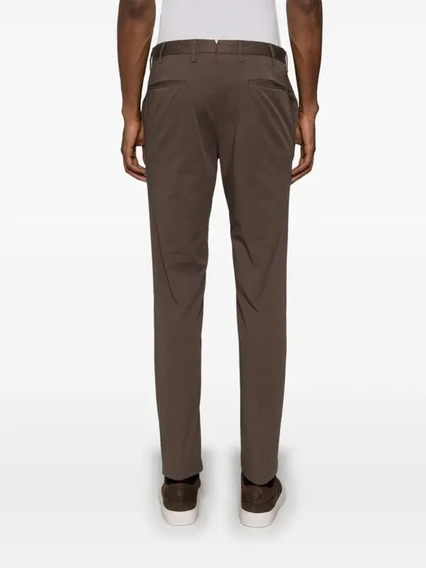 Incotex Mid-rise Slim Cut Chino Trousers - Brown