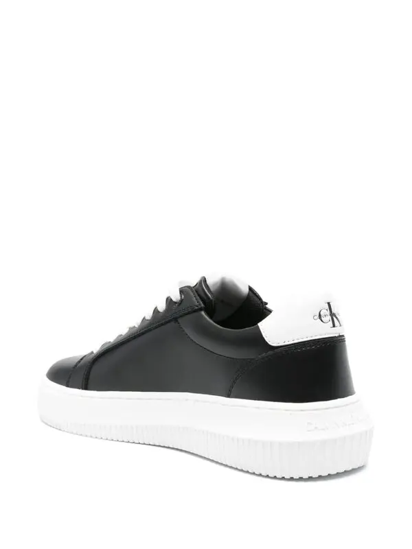 Calvin Klein Logo-print Leather Sneakers