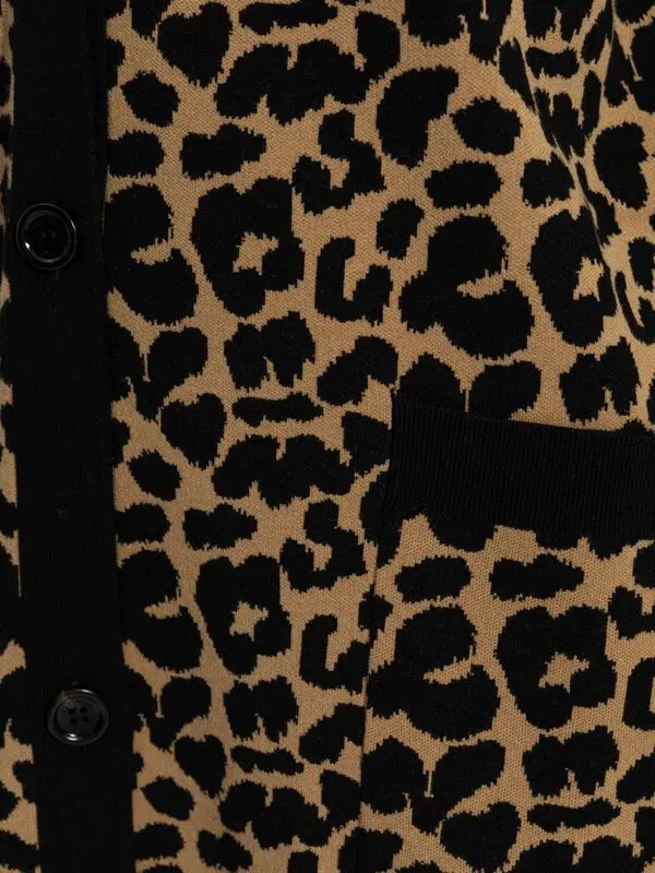 Max Mara Tenore Leopard-intarsia Cardigan