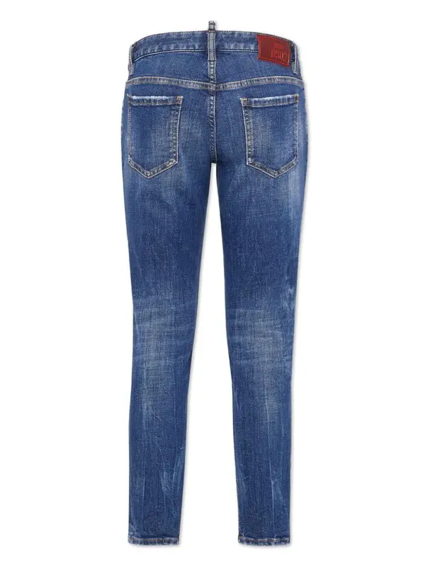 Dsquared2 Cropped Skinny Jeans - Blue