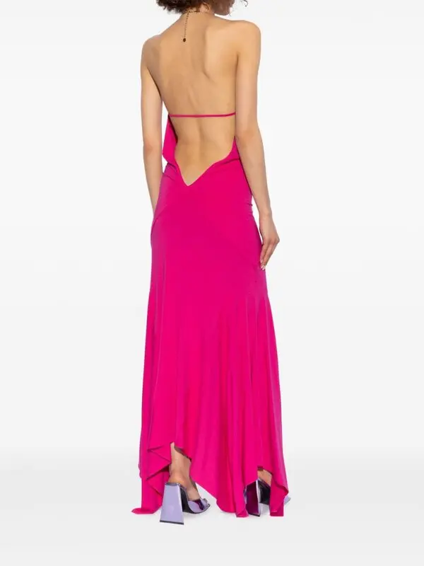 Attico Halterneck Maxi Dress - Pink