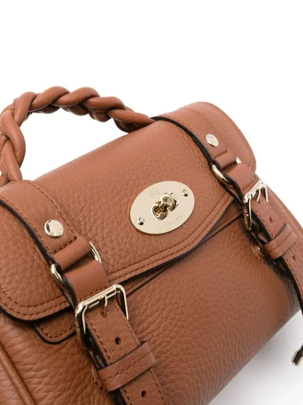 Mulberry Mini Alexa Leather Tote Bag - Brown
