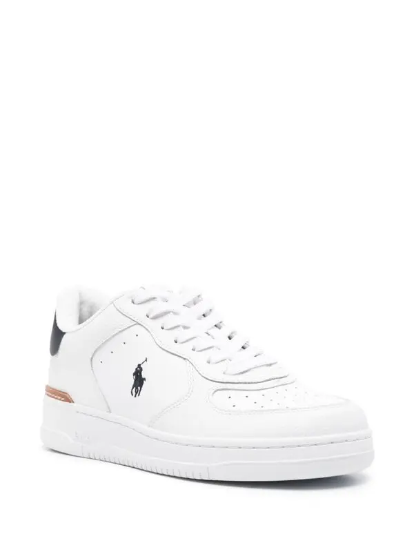 Polo Ralph Lauren Masters Court Leather Sneakers - White