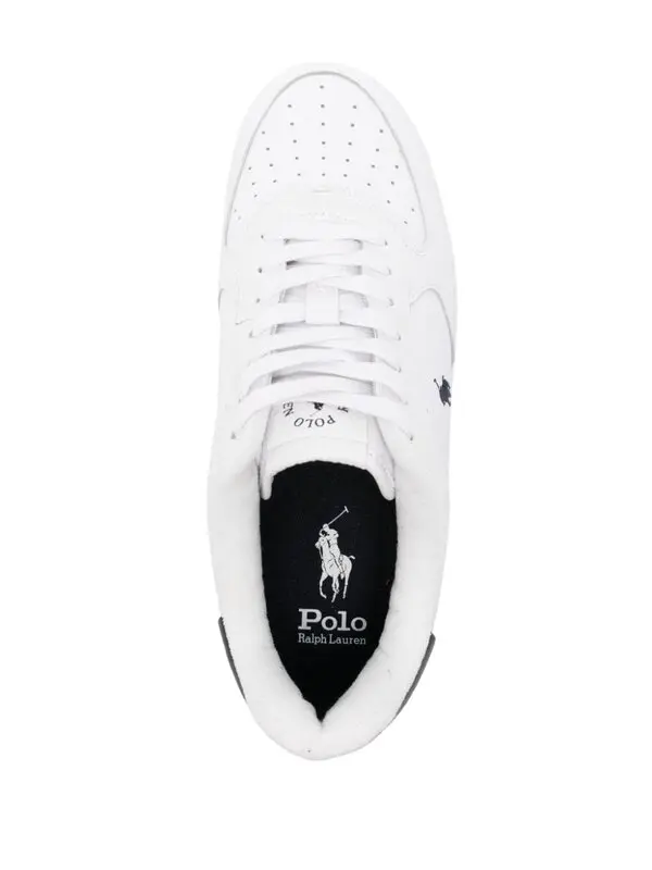 Polo Ralph Lauren Masters Court Leather Sneakers - White