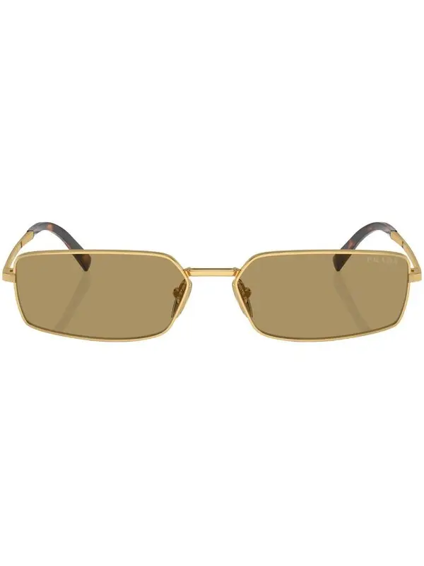 Prada Rectangle Sunglasses - Gold