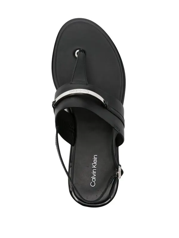 Calvin Klein Plaque Thong Sandals