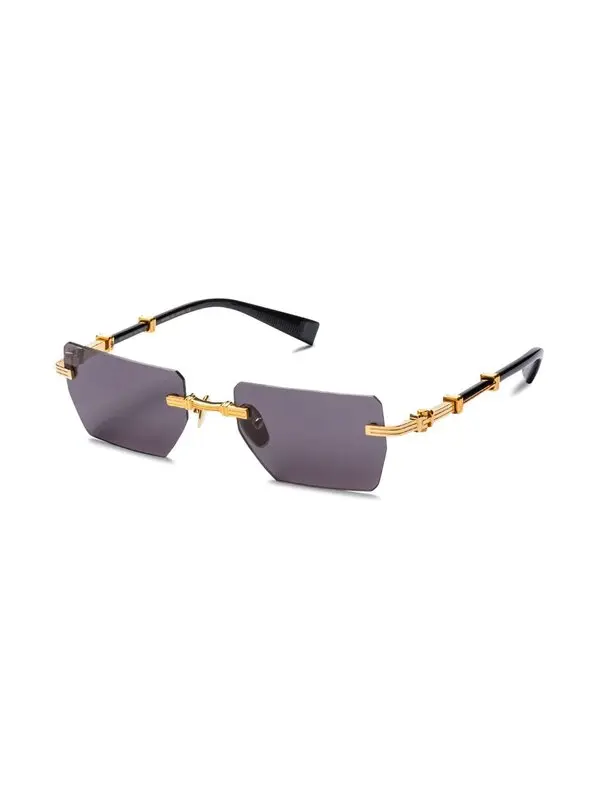 Balmain Pierre Geometric-frame Sunglasses - Gold