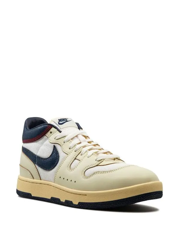 Nike Attack Prm Panelled Leather Sneakers - Neutrals