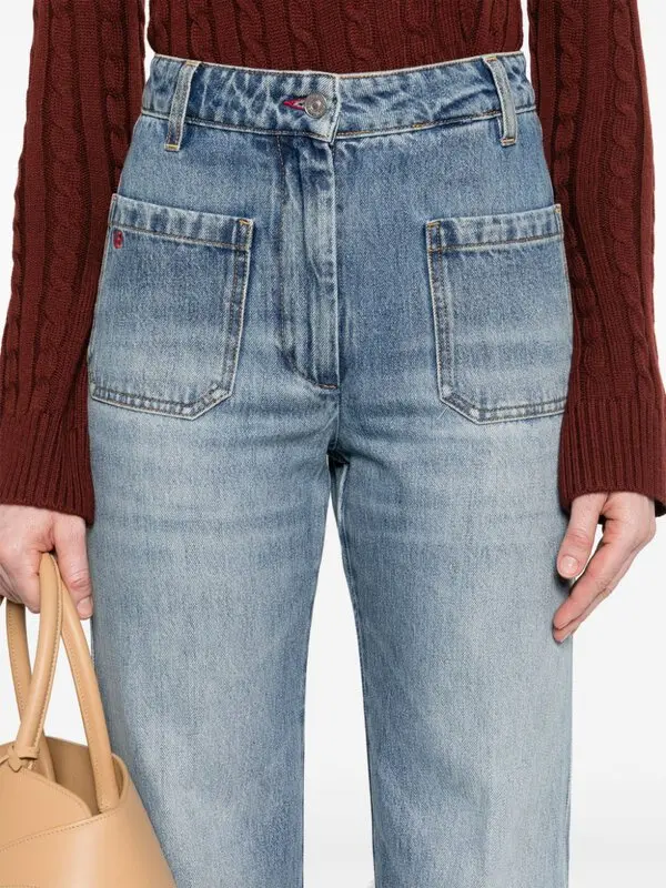 Victoria Beckham Alina Wide-leg Jeans - Blue