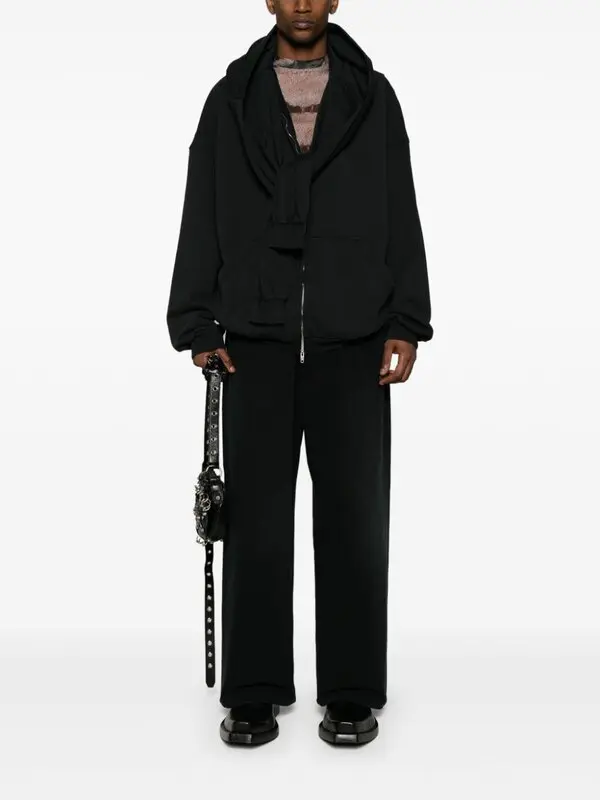 Balenciaga Zip-up Layered Hoodie