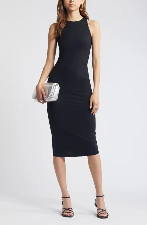 OPEN EDIT Sleeveless Body-con Midi Dress